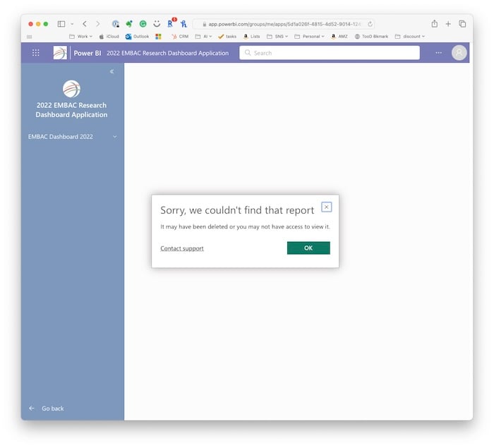 Why am I seeing a ‘Sorry, we couldn’t find that report’ message?